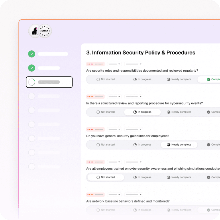 DORA self-assessment tool and questionnaire - Copla